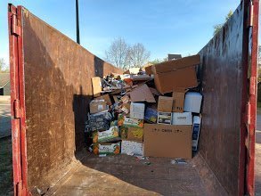 Container Oud Papier bijna vol. | ERM.NU